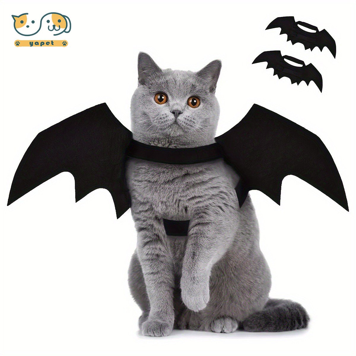 Black Angel Cat Wings DIY Felt Wings Costume Accessory for Halloween ...